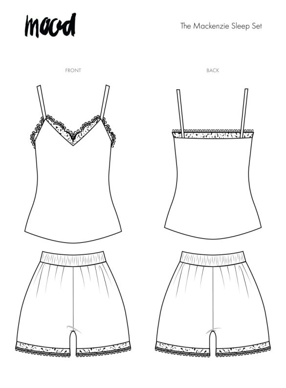 The Mackenzie Sleep Set Free Sewing Pattern | Mood Sewciety