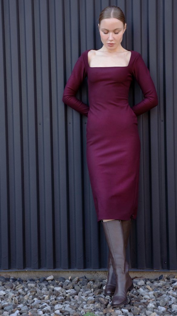 The Margaux Bodycon Dress Free Sewing Pattern | Mood Sewciety