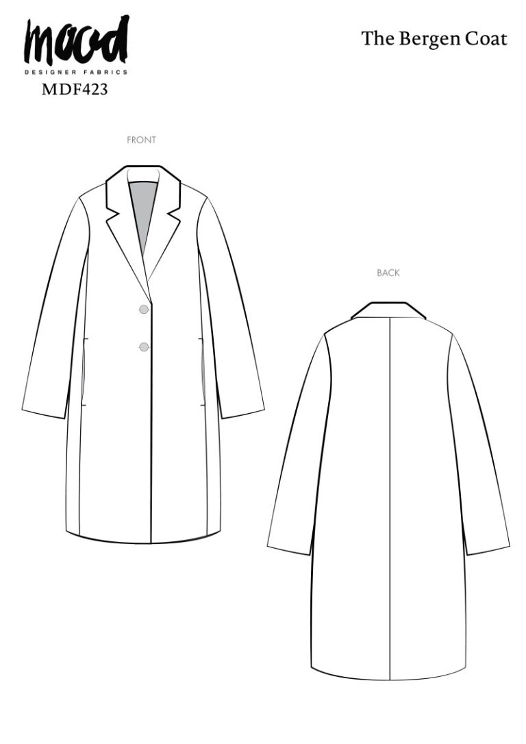 Bergen Coat Free Sewing Pattern - Mood Fabrics