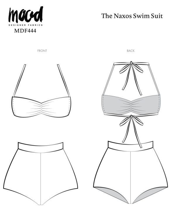 Naxos Swim Suit Free Sewing Pattern - Mood Fabrics