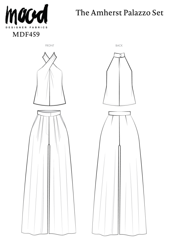 Amherst Palazzo Set Free Sewing Pattern - Mood Fabrics Blog