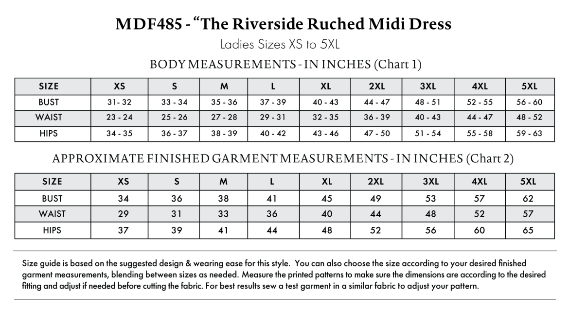 Riverside Ruched Midi Dress Free Sewing Pattern - Mood Blog