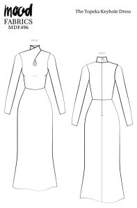 Topeka Keyhole Dress Free Sewing Pattern | Mood Fabrics
