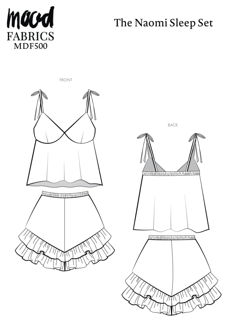 Naomi Sleep Set Free Sewing Pattern | Mood Fabrics