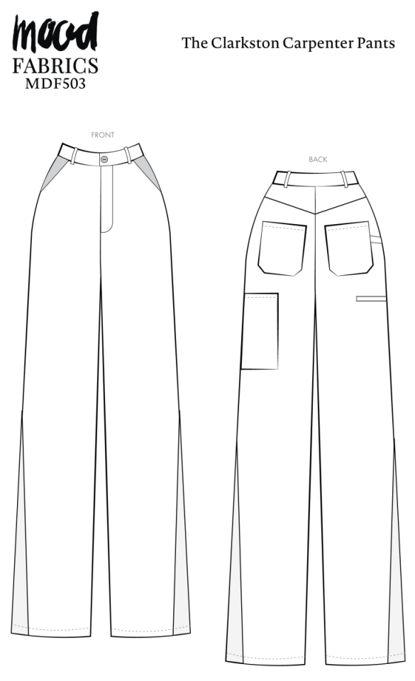 Clarkston and Colfax Carpenter Pants Sewing Patterns | Mood