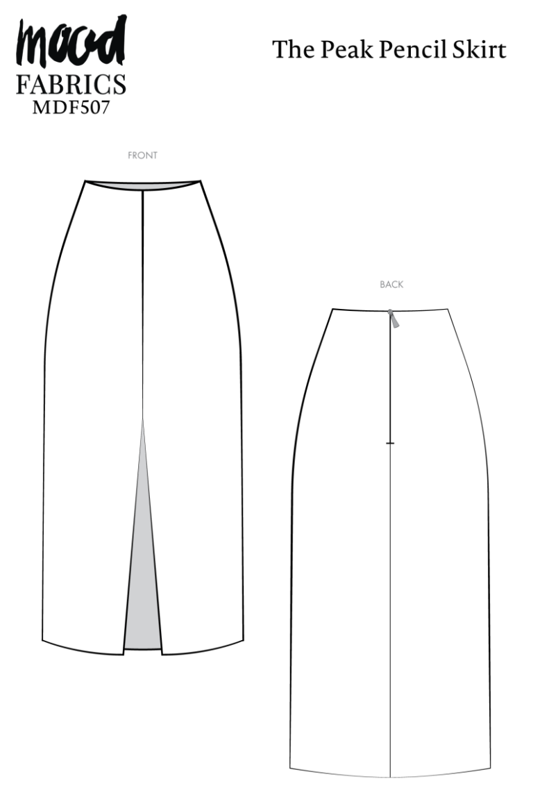 Peak Pencil Skirt Free Sewing Pattern | Mood Fabrics Blog