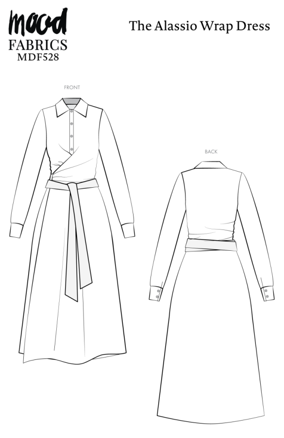 Alassio Wrap Dress Free Sewing Pattern | Mood Fabrics Blog