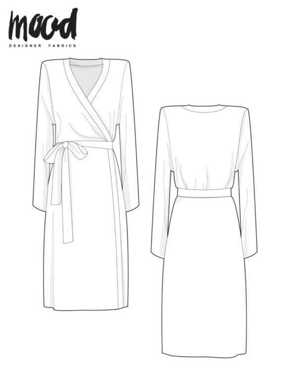 The Anara Wrap Dress - Free Sewing Pattern | Mood Sewciety