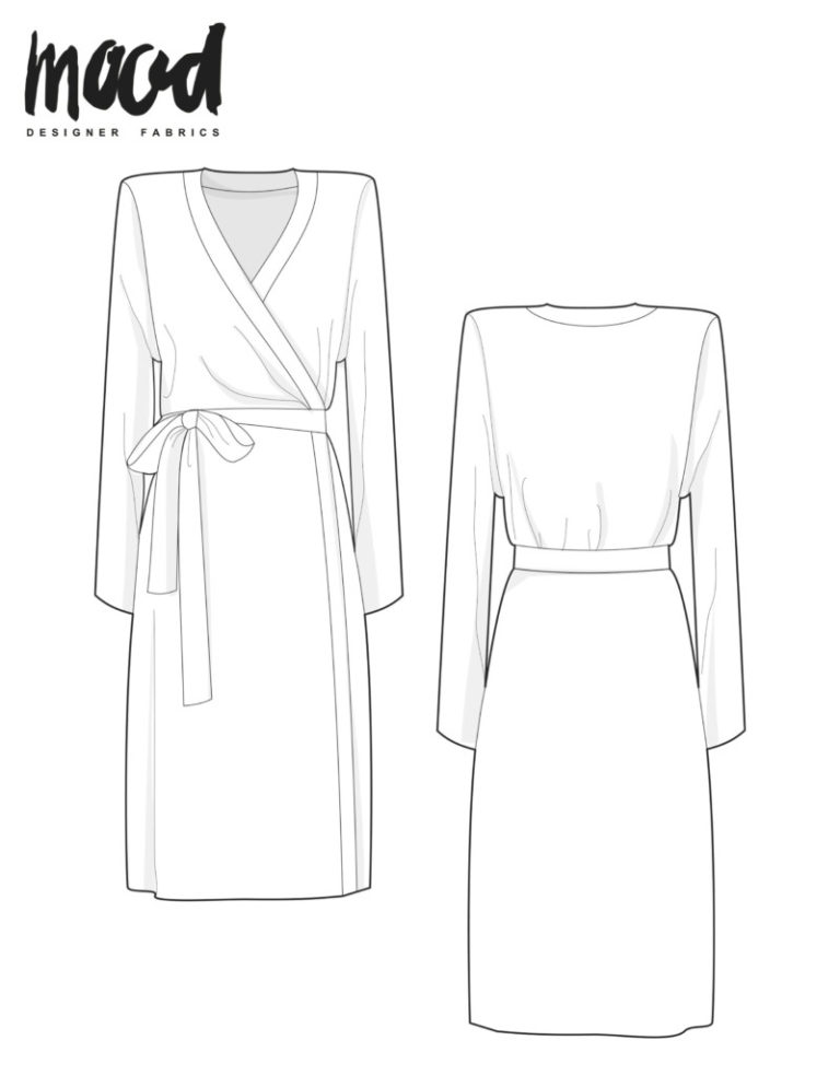 The Anara Wrap Dress - Free Sewing Pattern | Mood Sewciety