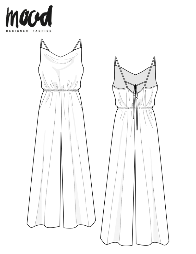 The Luna Jumpsuit - Free Sewing Pattern | Mood Sewciety