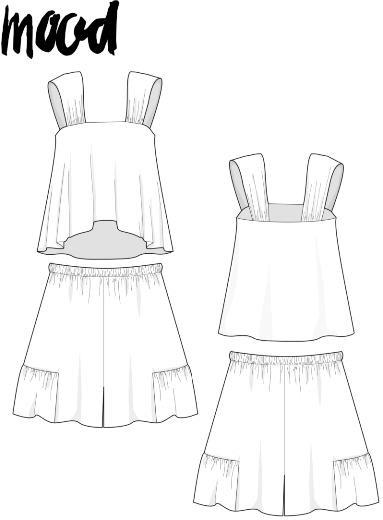The Florin Sleepwear Set - Free Sewing Pattern | Mood Sewciety