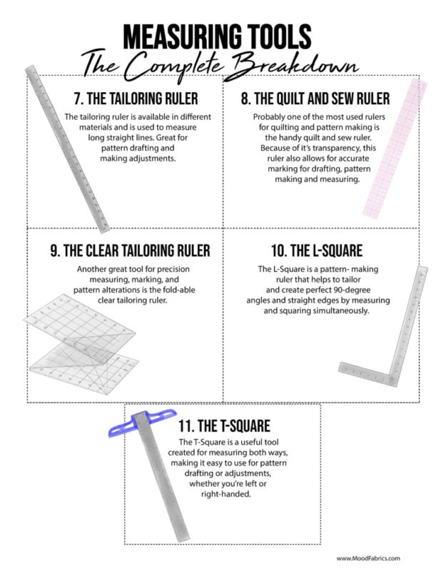 Sewing Rulers, Curves, & Gauges - Free Download | Mood Sewciety