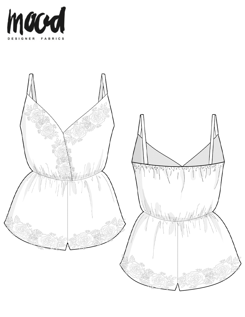 The Roselle Romper - Free Sewing Pattern | Mood Sewciety